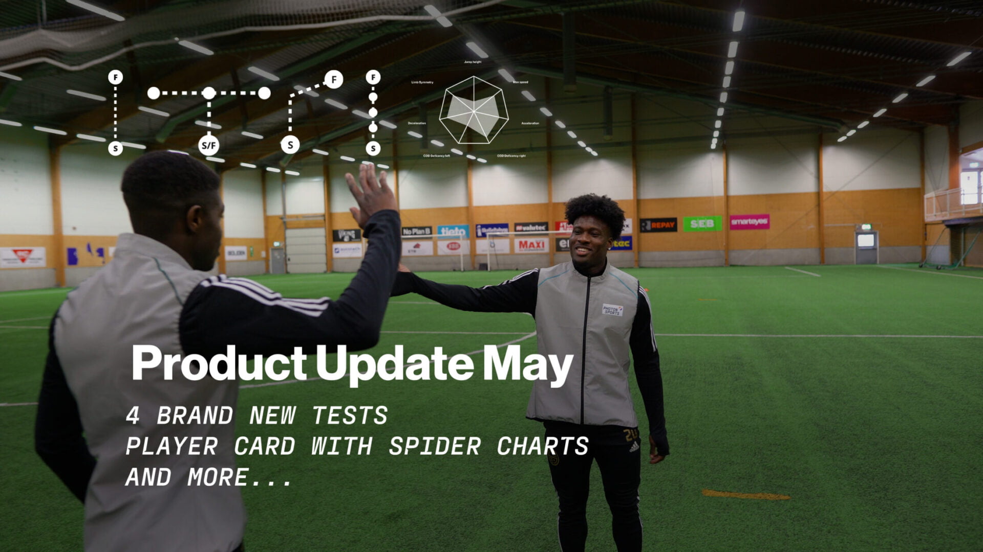 Product update! New change of direction-tests and enhanced player card ...